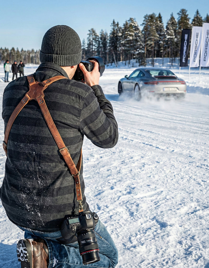 Leather Camera Harness for DSLR/SLR | Dual Camera Strap | Handcrafted ...