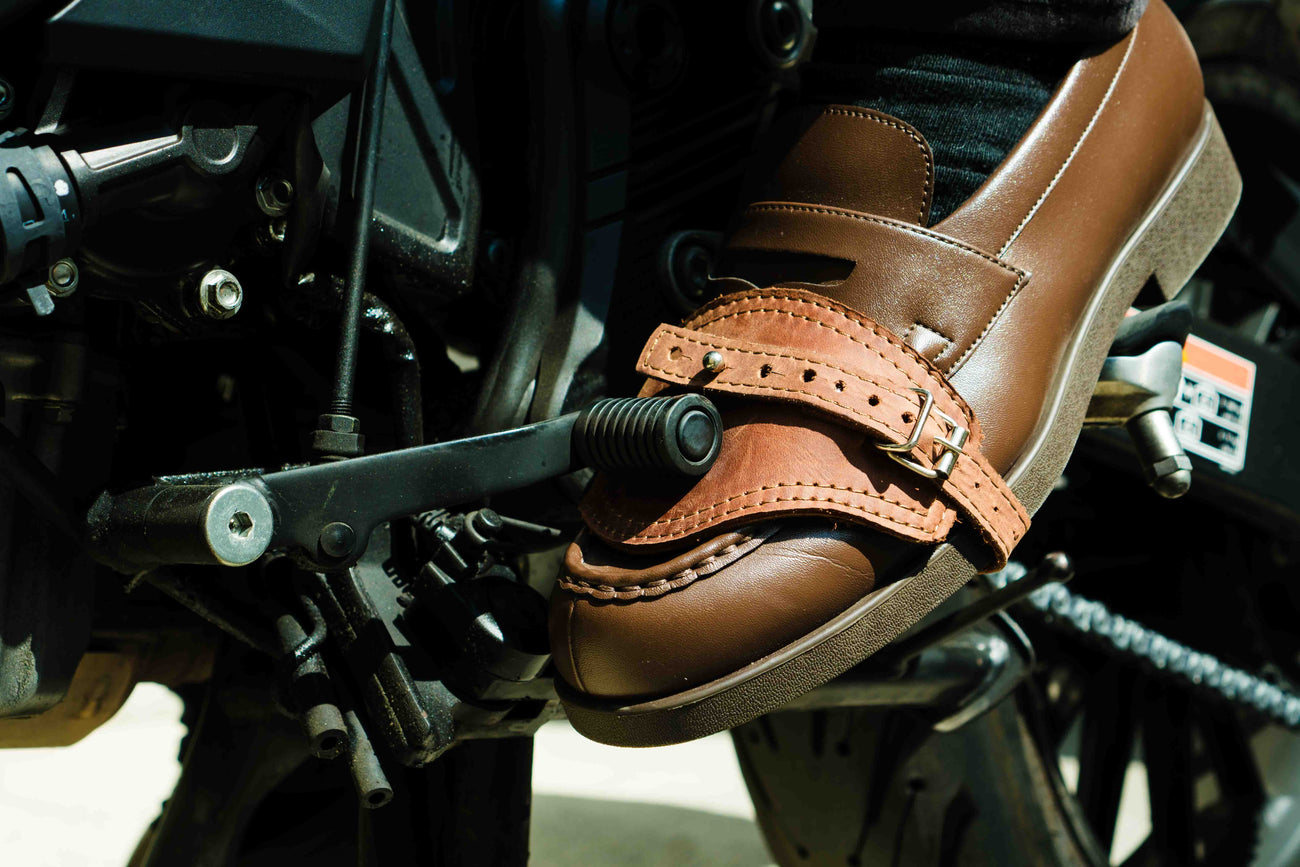 Dirt Bike Boots Men's Black Motorcycle Boots With Gear Shift Pad And ...