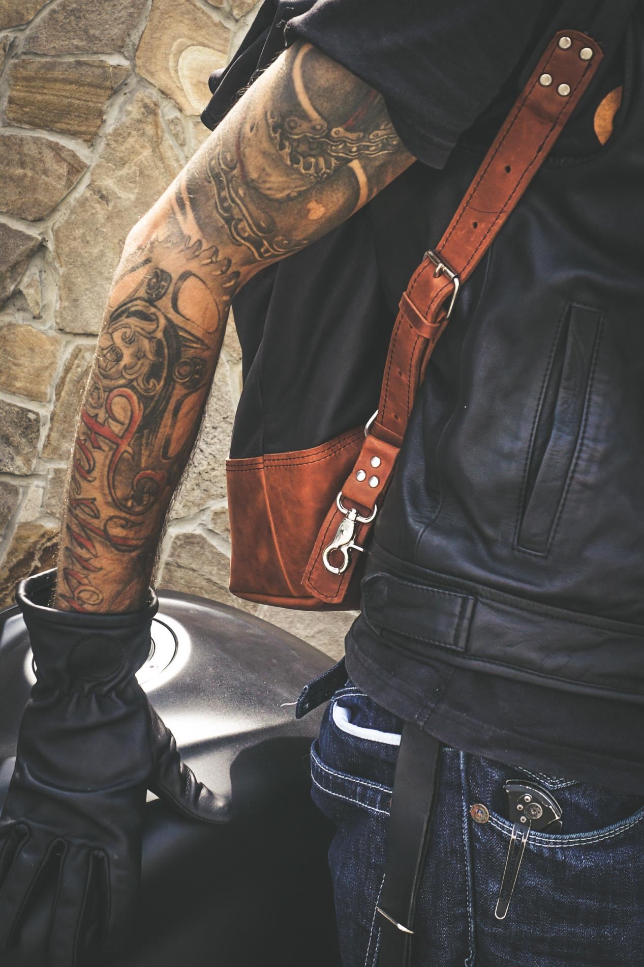 Motorcycle leather backpack, Best leather rucksack for men and women ...