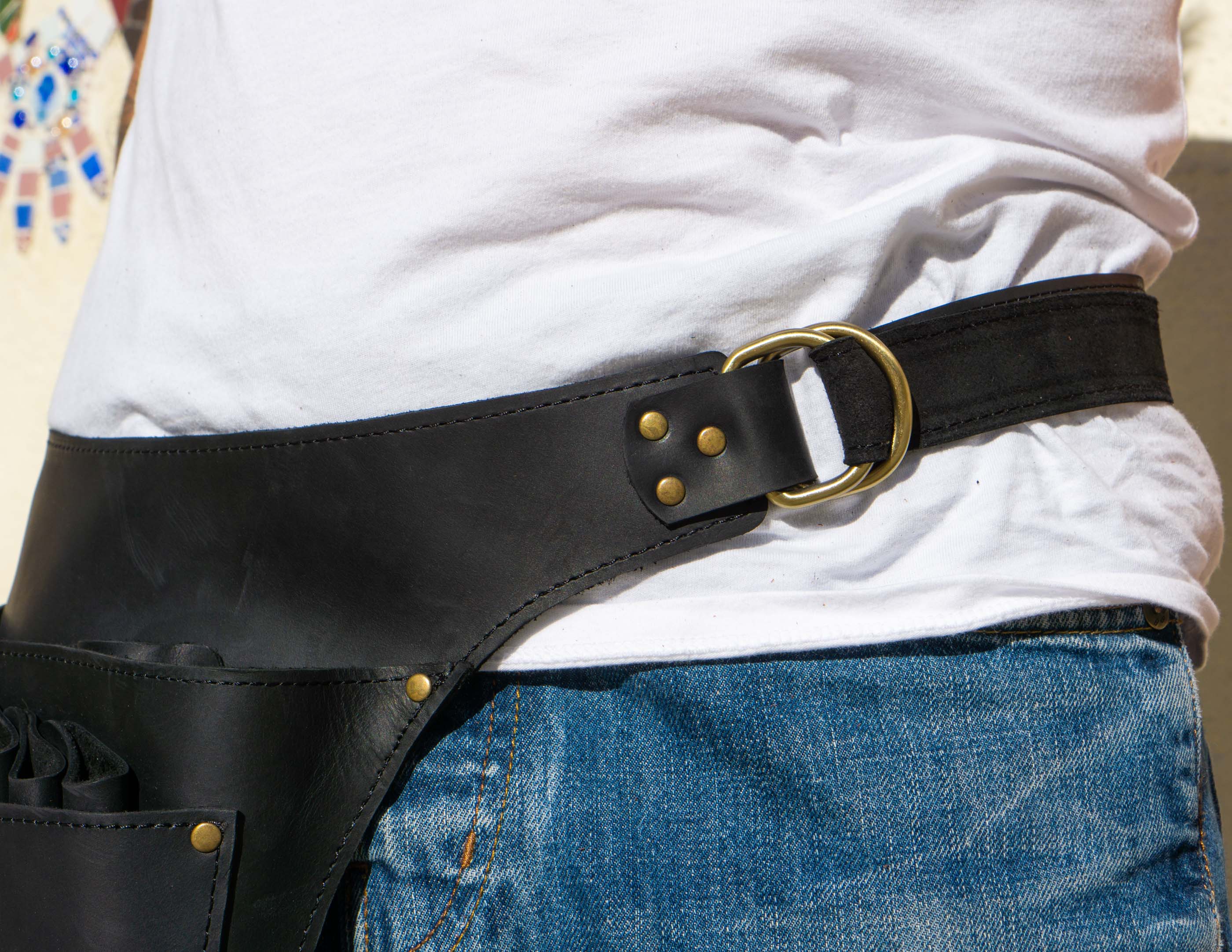 Leather Tool Belt | Floral tool belt, Garden tool belt, Hairdresser ...